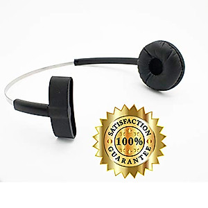 84605-01 Standard Headband by AvimaBasics | Premium Replacement Spare Parts Compatible with Plantronics Savi CS540 W740 W745 W440 W740-M Over-The-Head Headset (Headband & Extra Earpad)