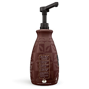 Dutched Chocolate Café Sauce™ by Hollander Chocolate Co. | Perfect for the Professional or Home Barista | Rainforest Alliance Certified | Net Wt. 89 oz (64 fl. Oz.) Large Bottle (PUMP Included)