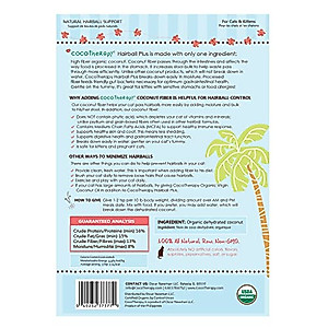 Cocotherapy Ctt-0014 Hairball Plus Fiber For Cats (1 Pouch), 7 Oz