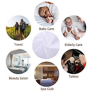 20 PCS Thick Massage Table Sheets Waterproof and Oil Proof Disposable SPA Bed Sheets Non-Woven Fabric Lash Bed Cover 31" X 70"(White)
