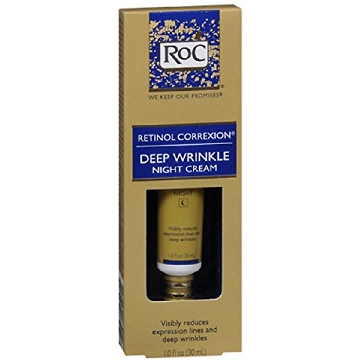 RoC Retinol Correxion Deep Wrinkle Night Cream 1 oz (Pack of 6)