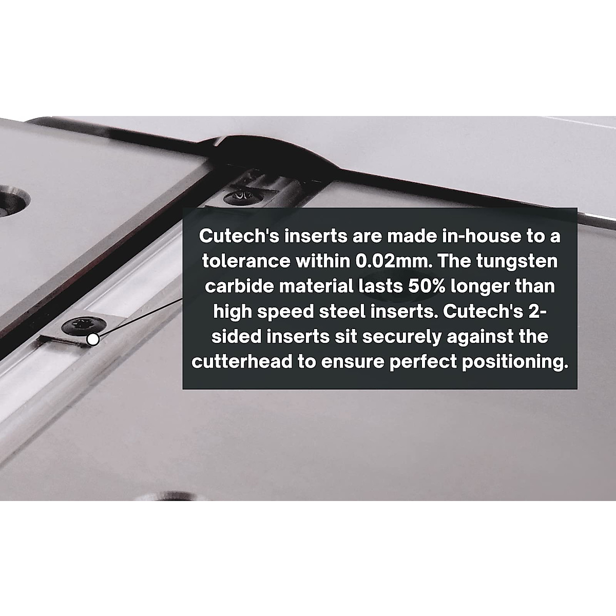 Cutech 40180HI 8-Inch Spiral Cutterhead Benchtop Jointer with Cast Iron Tables, 16 Tungsten Carbide Inserts, Extra Long 24" Fence and Additional Fence Brackets