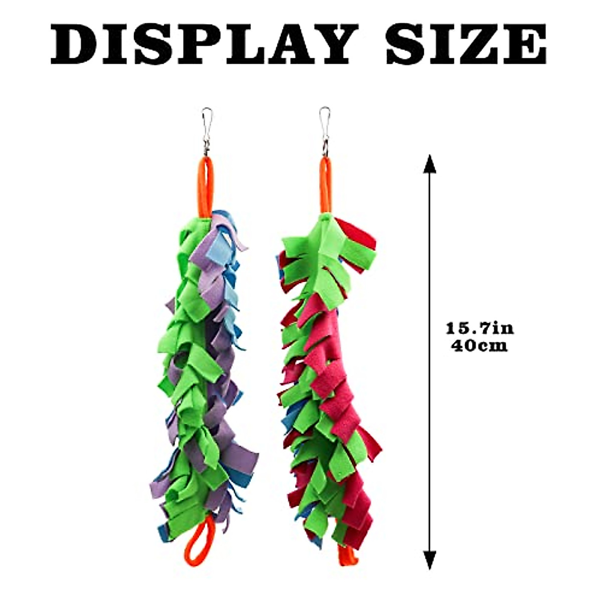 Dnoifne 2 Pack Sugar Glider Toys, Colorful Small Animals Climbing Swing Toys, Rat Rope Perch Toys, Cage Accessories for Sugar Glider Hamster Rats Ferret Squirrel Chinchilla Parrots Cockatiels