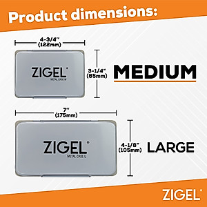 Metal Case Stamp Pad Medium Size, Dry - Size: 3" x 4" - Choose from 15 Ink Colors