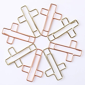 Mr. Pen- Cross Paper Clips, 35 Pack (Gold and Rose Gold Color), Bible Paper Clips, Journaling Paper Clips, Bible Study Supplies, Christian Journaling Supplies, Bible Journaling Items, Bible Clips