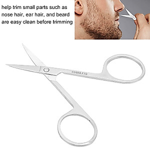 Hair Cutting Scissors Facial Nose Ear Hair Grooming Scissors Hair Removal Scissor Hair Clippers, Eyebrow Eyelash Trimming Scissors Men's Beard Mustache Care