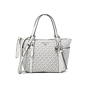 Michael Kors Sullivan Small Convertible Top Zip Tote Optic White/Black One Size