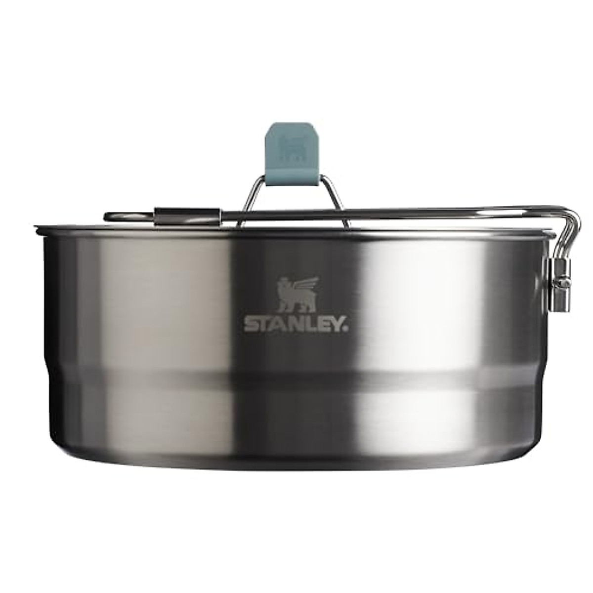 Stanley Wildfare Core Saucepan Cookset | 6-Pc Stainless Steel Cookware | 2qt Saucepan w/Lid, Cutting Board, Trivet & Spoons | Induction Cookware | Camping Essentials