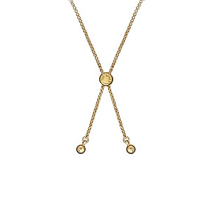 Ted Baker London Melrah Icon Crystal Slider Adjustable Tennis Bracelet for Women (Gold Tone/Erinite Crystal)