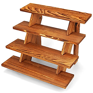 Wooden Cupcake Towers, Wood Cup Cake Stand for Products Vendor Events Tool Free, Rustic Risers For Displays Ideal Craft Funko Pop Shelves, Outdoor Plant Stand Indoor, Dessert Table Display Set