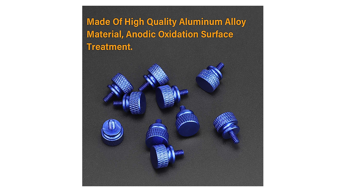 Powlankou 20 PC Case Screws - Easy Tool-Less Installation