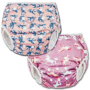 Joyo roy Swim Diapers Size 4 Reusable Girl Reusable Swim Diapers Swimming Diapers Waterproof Diapers for Swimming Water Diaper Toddler Swim Diaper Swimmer Diapers Baby Swim Diaper Reusable Girls 2-4T