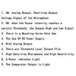 Gump's grocery Microphone Sensor AVR PIC High Sensitivity Sound Detection Module for Arduino