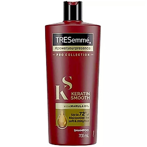 Tresemme Keratin Smooth Shampoo with Marula Oil, Pro Collection - 24 Fl Oz / 700 mL x 2 Pack