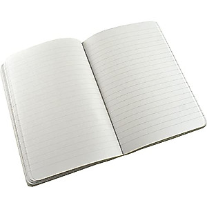 Zequenz Classic 360 Signature Series, Size: Medium, Color: Black, Paper: Ruled, Soft Cover Notebook, Soft Bound Journal, 4.9" x 7", 200 sheets / 400 pages, Ruled, Lined paper