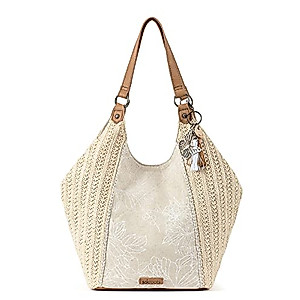 Sakroots womens Roma Straw Shopper, White Flower Blossom, One Size US