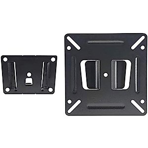 RV TV Mount Monitor Wall Mount Camper 14-24 Inch LED LCD Low Profile Flat Curved Screen TV or Computer, Small Fixed Monitor Bracket with Screw