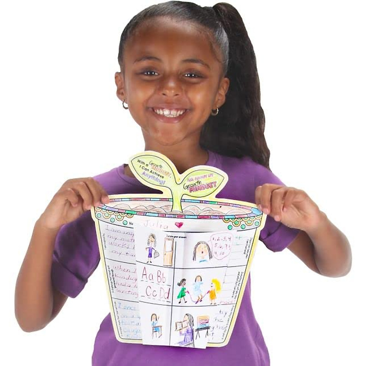 Ready-to-Decorate 3-D Growth Mindset Flowerpots