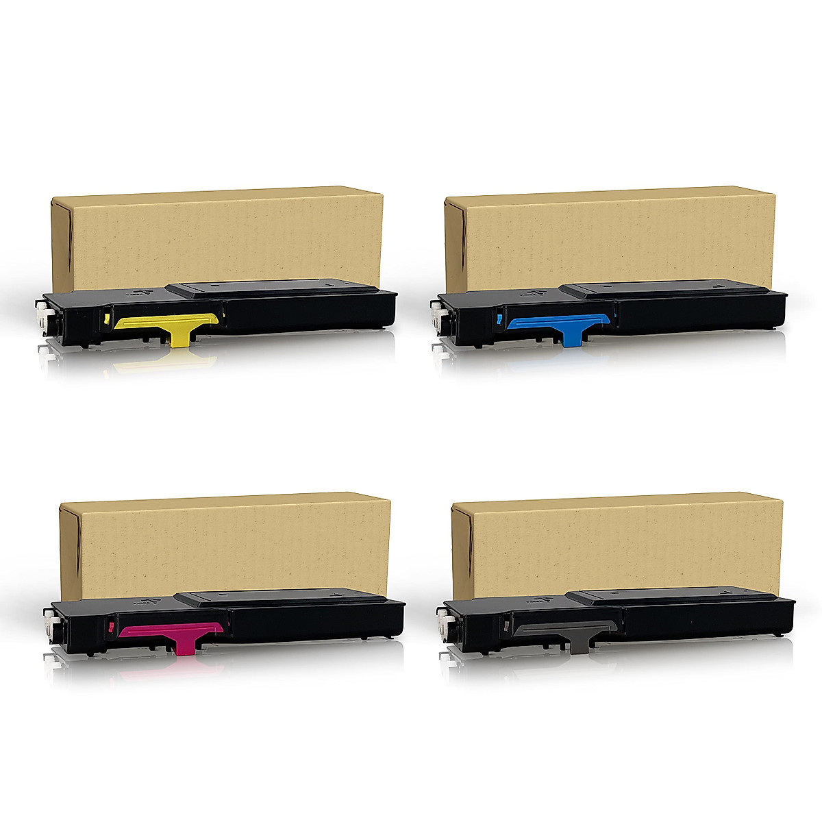 Professor Color Re-Coded OEM Toner Cartridge Replacement for Xerox VersaLink C405 C400 C400D C400DN MFP C405DN C405N C405 | 106R03524 106R03525 106R03526 106R03527 - Extra High Yield 4 Pack