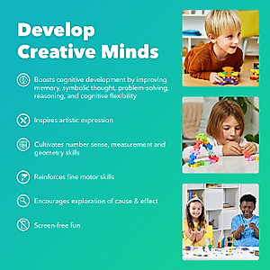 Plus-Plus Big - 200 Big pc in Storage Tub - Basic, Neon and Pastel Mix w/Baseplates - Construction Building Steam Toy, Interlocking Large Puzzle Blocks for Toddlers and Preschool