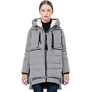 Orolay Women's Thickened Down Jacket Gray Small
