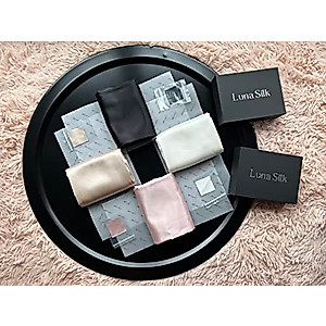 LUNASILK Silk Pillowcase, Luxurious 22 MM Mulberry Silk Pillowcase for Hair & Skin with Hidden Zipper, Caremel, 100% Real Silk, King, Acne-Free, Anti Aging