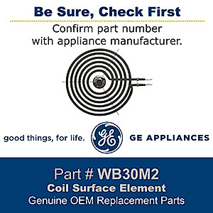 GE WB30M2 Genuine OEM 8" Surface Element Coil for GE Electric Ranges