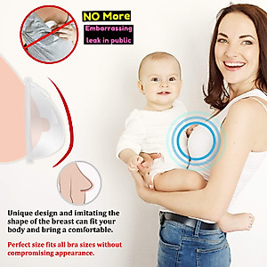 Breast Shells, Milk Catcher, (2PCS) Breastmilk Collector, Milk Savers for Breastfeeding, Nipple Shields with Plug, for Milk Leaks, Collect Breastmilk, Protect Cracked Nipple, Reusable & BPA-Free