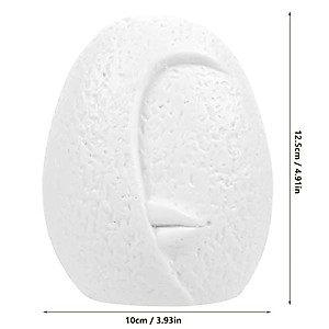 BESPORTBLE White Vase Human Face Planter Ceramic Plant Pot Funny Pot Human Head Statue Bonsai Holder Flower Bowl Garden Abstract Decorations for Garden Landscape Home Ceramic Vase