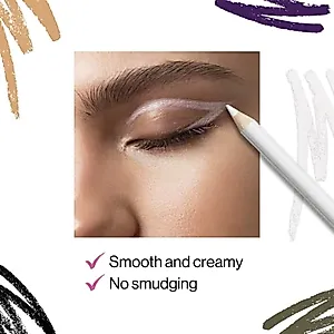 wet n wild Color Icon Kohl Eyeliner Pencil, Rich Hyper-Pigmented Color, Smooth Creamy Application, Long-Wearing Matte Finish Versatility, Cruelty-Free & Vegan - You're Always White!(Pack of 2)