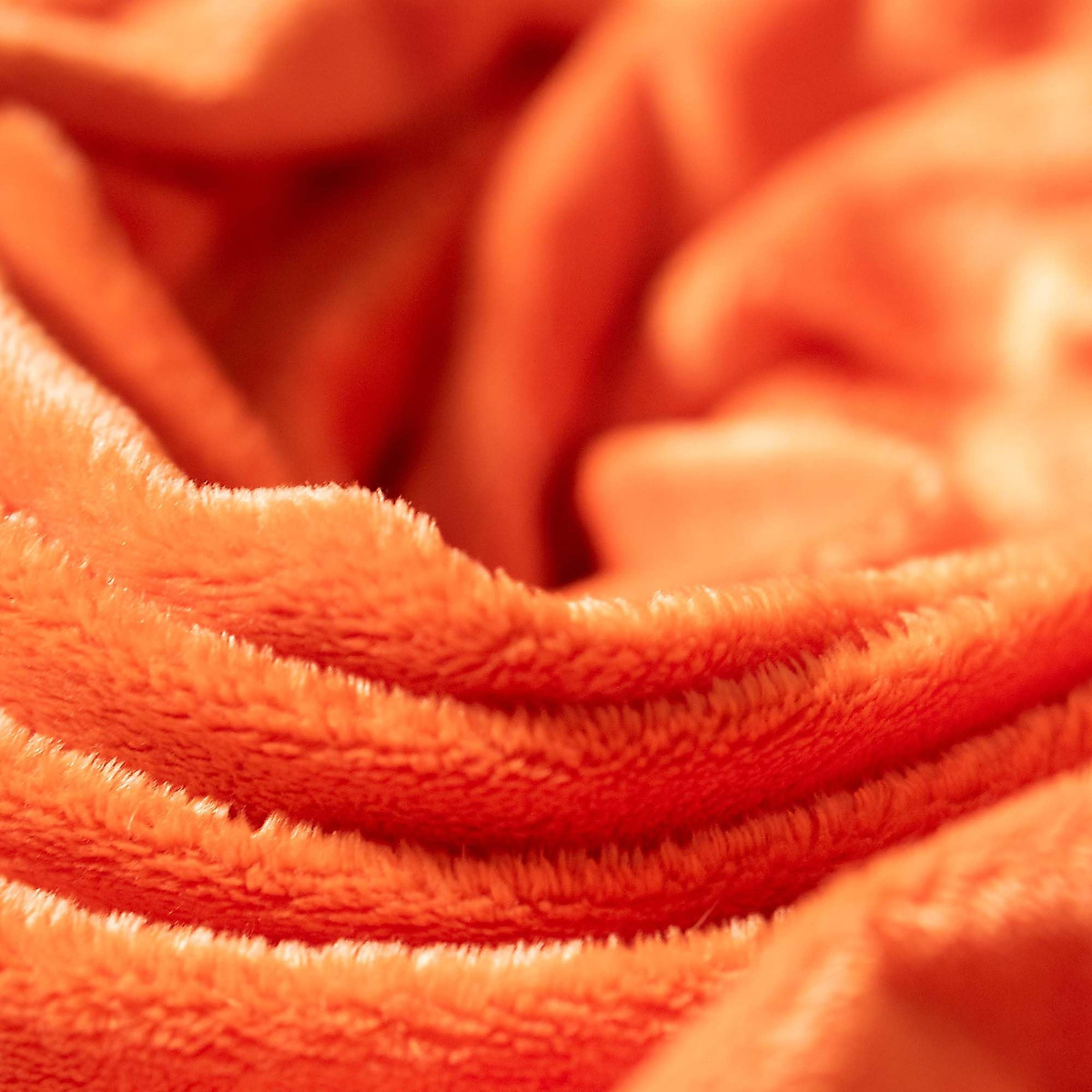 Ice Fabrics Solid Minky Fabric by The Yard - Soft, Smooth and Luxury 58/60" Extra Wide Orange Minky Fabric for Blankets, Apparel, Baby Accessories, Throws, Pillows & More - Orange - 1 Yard