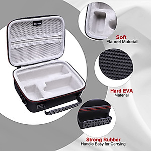 Hard Case for Sony ZV-1F / ZV-1 / ZV-1 II Digital Camera with Shoulder Strap by LTGEM, Fits Vlogger Accessory Kit Tripod and Microphone - Travel Protective Carrying Storage Bag(Black+Grey)