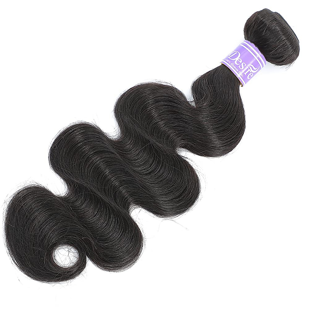 UDesire 12A Brazilian Body Wave One Bundle 18inch 100% Unprocessed Brazilian Virgin Body Wave Human Hair for Black Women Natural Black Brazilian Body Wave Human Hair Weft