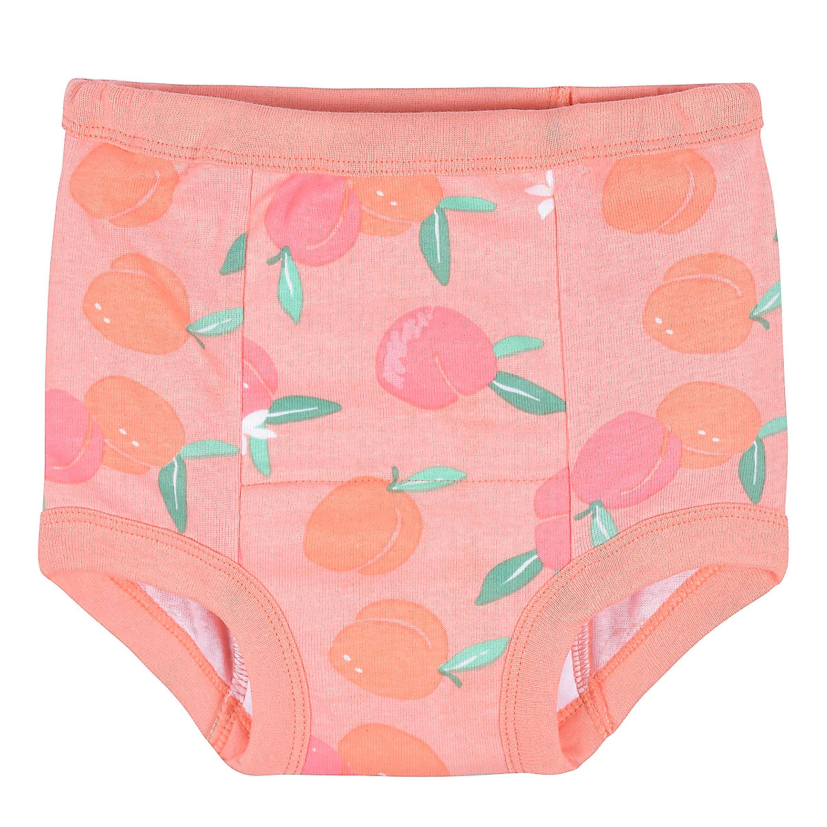 Gerber Baby Girls Infant Toddler 4 Pack Potty Training Pants Underwear Peach and Yellow 2T
