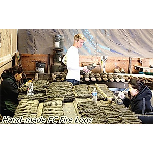 Myard 14 Cannonball Fire Stones Log Set for Fire Pit/Personal Fireplace (14, Solid-Mix-20LB)