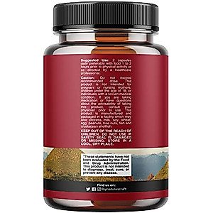Herbal Goat Weed Extract Complex - Invigorating Blend with Tribulus Saw Palmetto L Arginine and Tongkat Ali Extract and Maca Root for Men and Women for Enhanced Energy and Stamina - Discreet Packaging