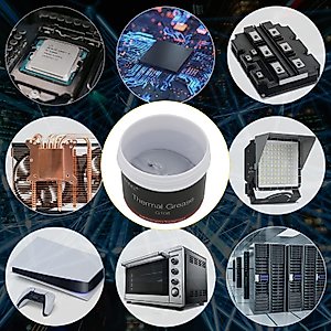GENNEL G108 100g High Performance Thermal Paste, CPU Heatsink Paste, Thermal Compound, Carbon Based Thermal Conductive Grease for CPU Processor Coolers GPU IC LED Chipset Ovens PS4 PS5 Xbox