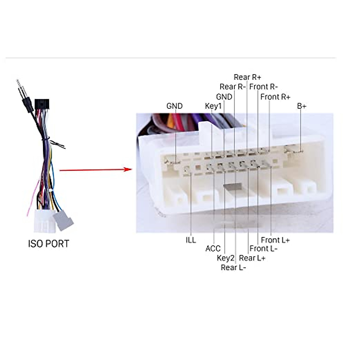 16 Pin Car Radio Stereo Power Harness Loom Wire for Nissan Altima Juke Teana Sunny Subaru Forester Adapter w/Radio Antenna Adapter for Aftermarket Android Radio GPS NAVI