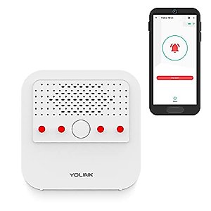 Smart Siren Alarm, Loud 110 dB, Wireless Alarm for Home Security/Intrusion/Burglar Alarm, Panic Alarm, Audible Alerts, Remote Control, Works with Alexa, Google, Home Assistant, IFTTT - Hub Required