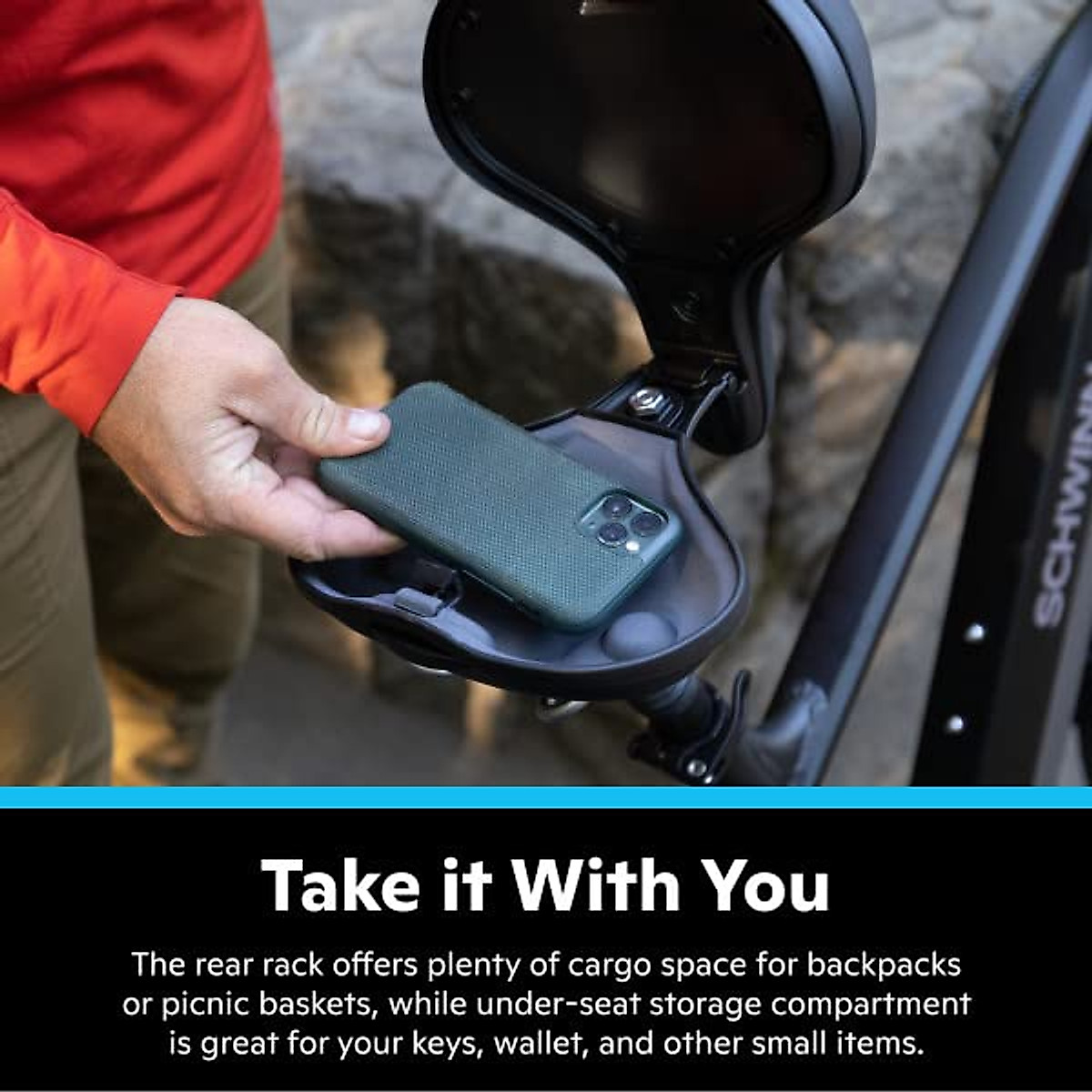 Schwinn Coston DX Adult Electric Hybrid Bike, Large/X-Large Step-Thru Frame, 7-Speed, 27.5 Inch Tires, 20-Inch Aluminum Frame, Gloss White