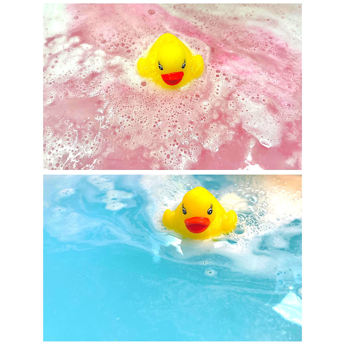 'Waddle It Be?' Gender Reveal Fizz Set of 2 | Water Color Change to Pink or Blue (Rubber Duck)