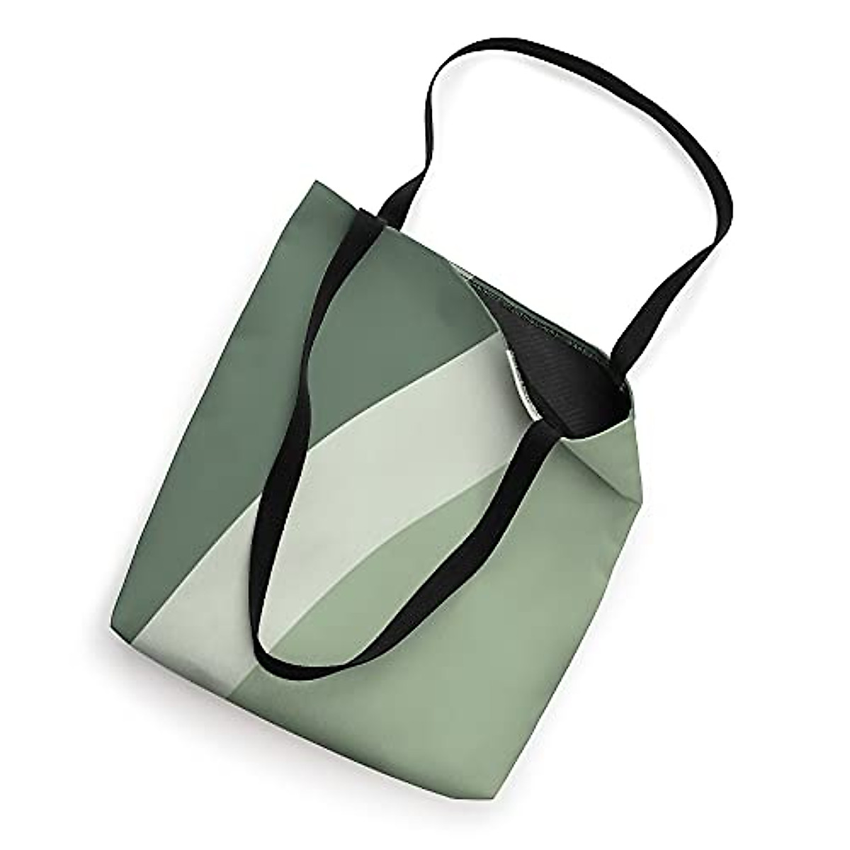 Modern Abstract Minimalist Neutral Wave in Sage Green Tote Bag