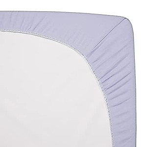 TL Care 15" x 33" Fitted Bassinet Sheet, 100% Natural Cotton Supreme Jersey Knit, Lavender, Soft Breathable, for Boys and Girls