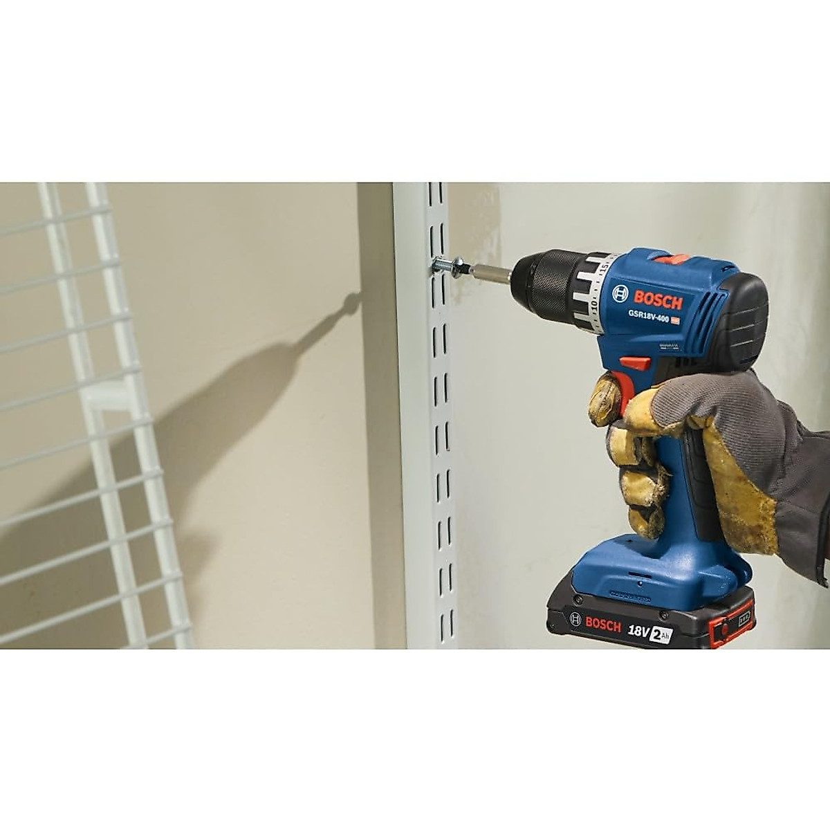 BOSCH GSR18V-400B12 18V Compact Brushless 1/2 In. Drill/Driver Kit with (1) 2.0 Ah SlimPack Battery