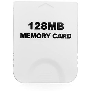 Hyamass 128MB(2043 Blocks) High Speed Gamecube Storage Save Game Memory Card Compatible for Nintendo Gamecube & Wii Console Accessory Kits - White