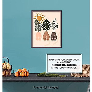 Mid-century modern Bathroom Decor - Aesthetics Modern art - Powder room Contemporary art - Bathroom Wall Decor for Women - Woman Buttocks Wall Art decoration - Modern Bathroom Wall Art Poster 8x10