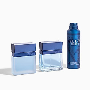GUESS Fragrance Seductive Homme Blue Eau De Toilette Spray for Men, 3.4 fl oz