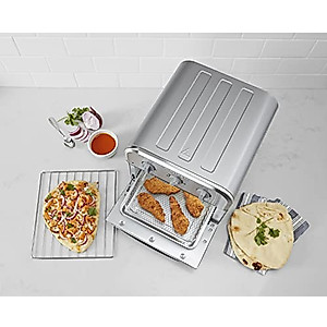 Cuisinart TOA-26 Compact Airfryer Toaster Oven, 1800-Watt Motor with 6-in-1 Functions and Wide Temperature Range, Large Capacity Air Fryer with 60-Minute Timer/Auto-Off, Stainless Steel