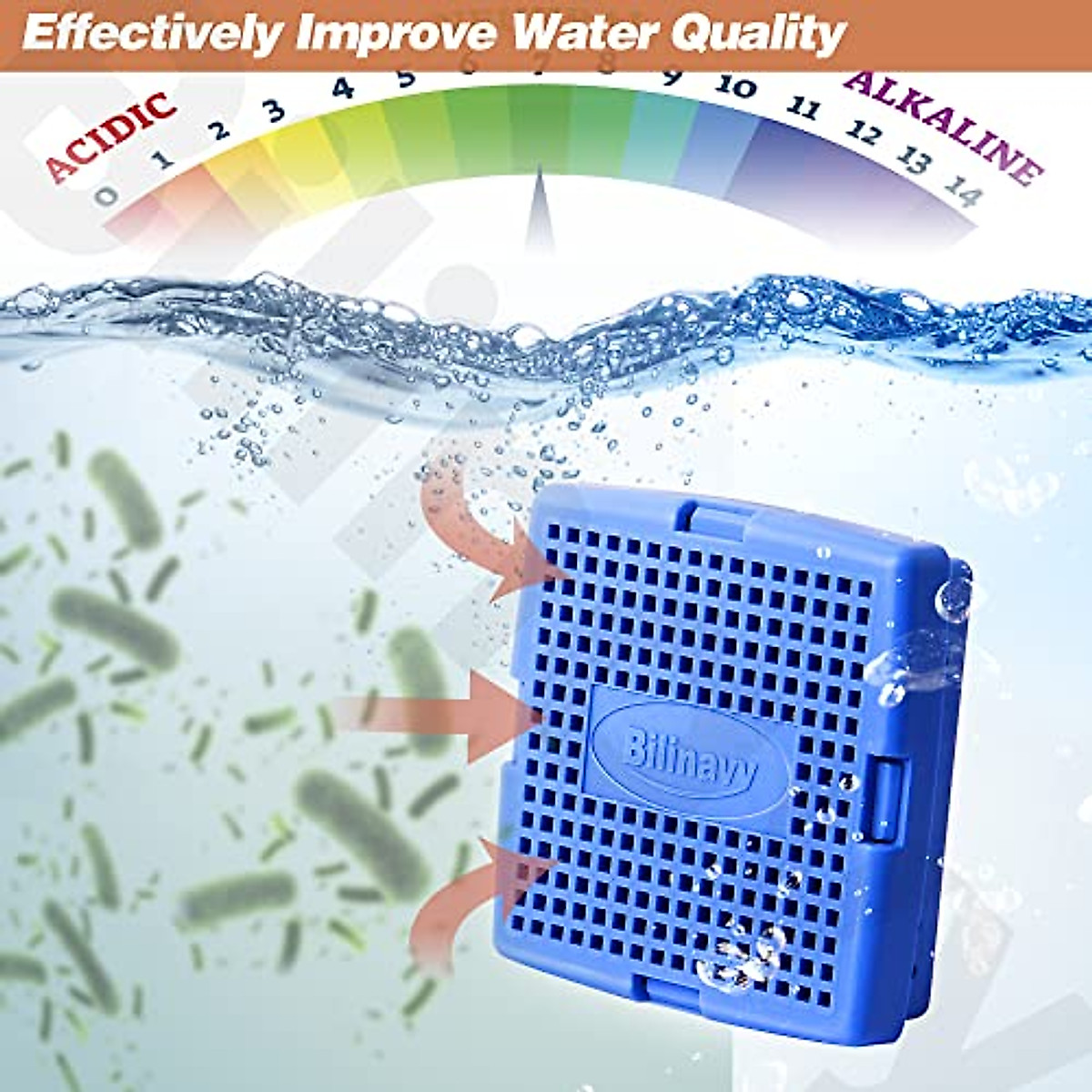 Bilinavy Hot Tub Mineral Sanitizer for Sundance Spas Filter, Silver Ion Mineral Cartridge Last for 4 Months Treats, Cleans and Clarifies