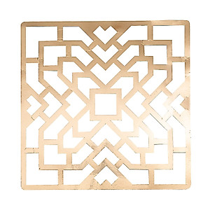 Gold Laser-Cut Square Chargers – 24 Ct.